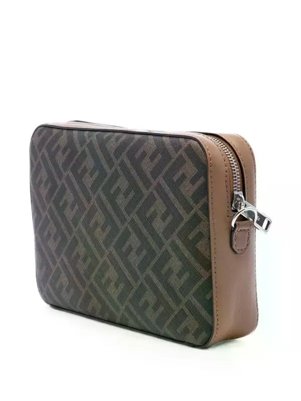 Fendi 2010-2026 Zucca Coated Canvas Diagonal Camera Bag Crossbody Bag
