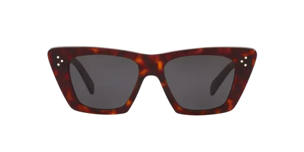 Celine Rectangular Full Rim Sunglasses - Brown