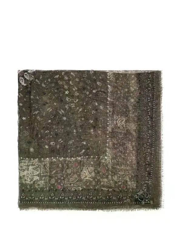 Zadig&Voltaire Kerry Paisley-print Scarf - Brown