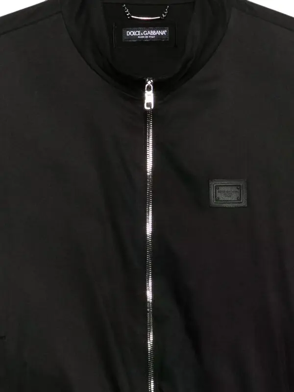 Dolce & Gabbana Logo Plaque Zip-up Jacket