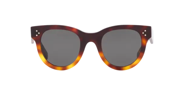 Celine Rectangle Full Rim Sunglasses - Tortoise Blonde