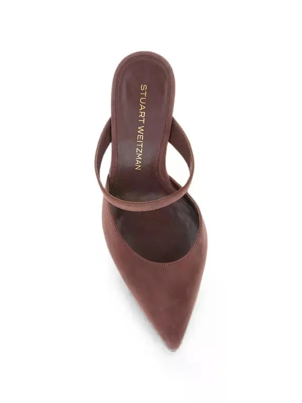 STUART WEITZMAN Pointed-toe Strap Heeled Mules
