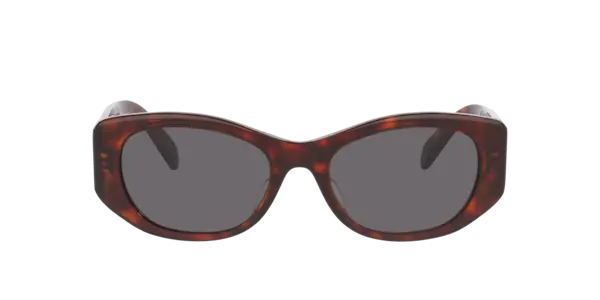 Celine 3 Dots Full Rim Rectangle Sunglasses - Tortoise