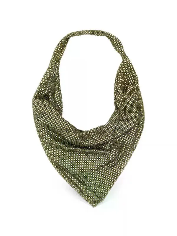 Benedetta Bruzziches Ursula Rhinestone-mesh Shoulder Bag - Green