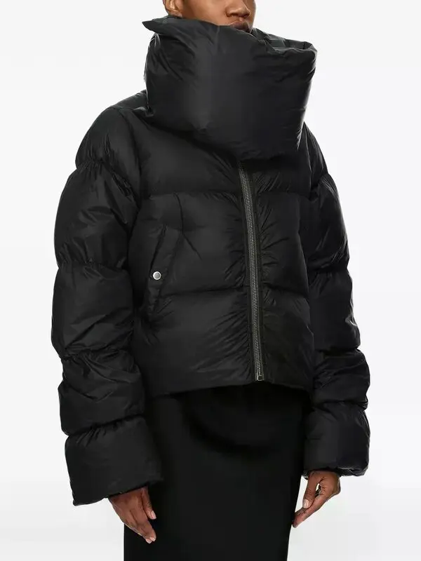 Rick Owens Padded Funnel Neck Down Jacket