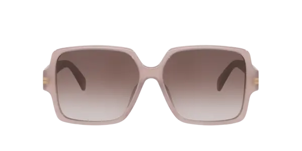 Celine Full Rim Square Sunglasses - Brown Light