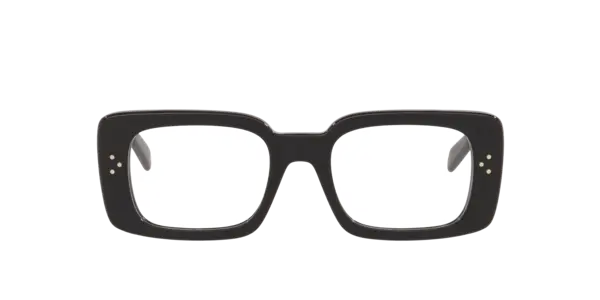 Celine Tortoiseshell Rectangle Eyeglasses - Black