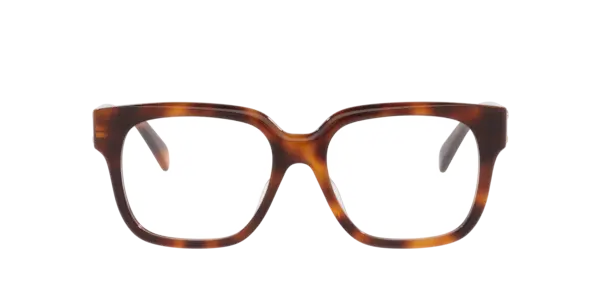 Celine Square Frame Eyeglasses - Tortoise