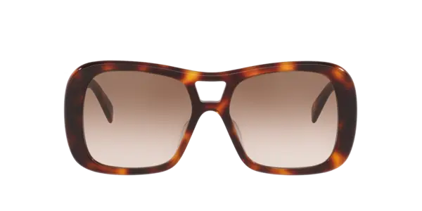 Celine Acetate Tortoiseshell Sunglasses With Brown Gradient Lenses - Tortoise