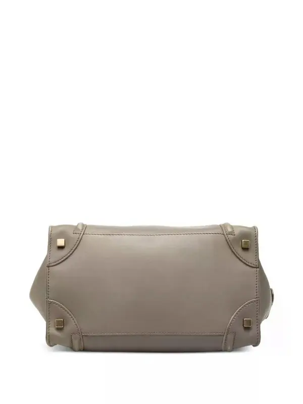 Celine 2011 Mini Smooth Calfskin Luggage Tote Bag - Grey