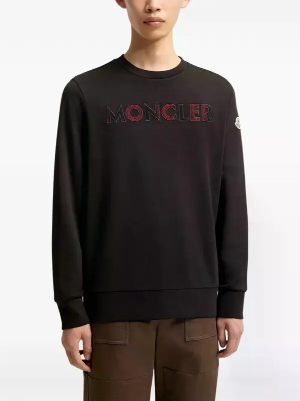 Moncler Logo-embroidered Crew-neck Sweatshirt