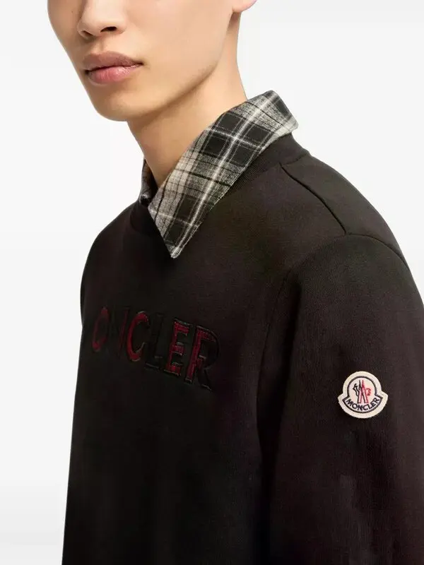 Moncler Logo-embroidered Crew-neck Sweatshirt