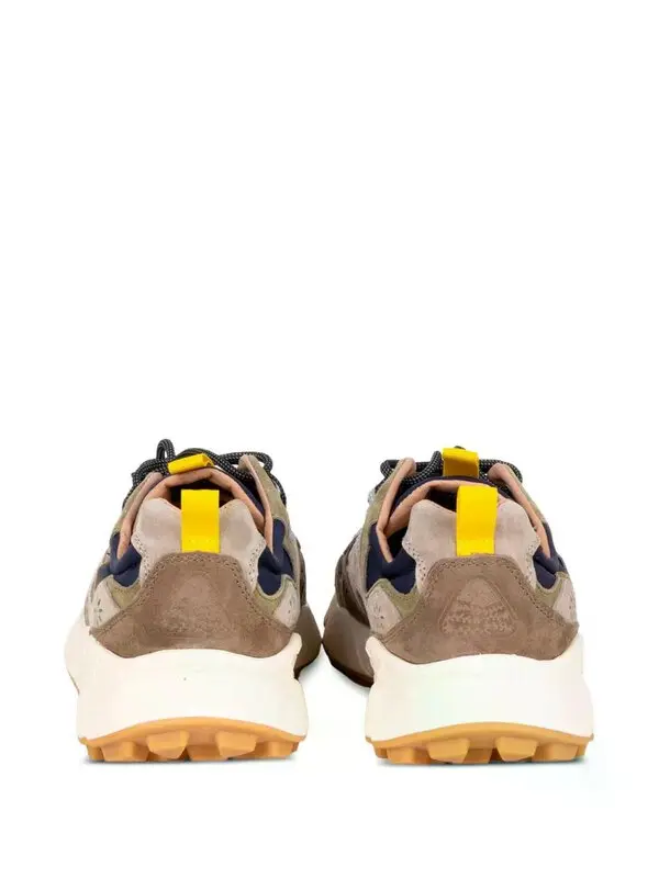 FLOWER MOUNTAIN Panelled Sneakers - Brown