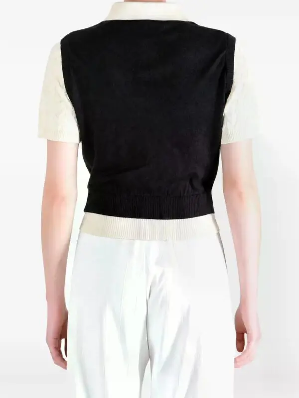 MALBON Veronica Logo-embroidered Layered-effect Sweater