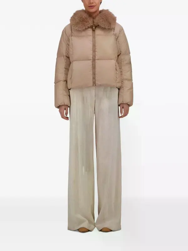 Herno Faux Fur Trim Padded Jacket
