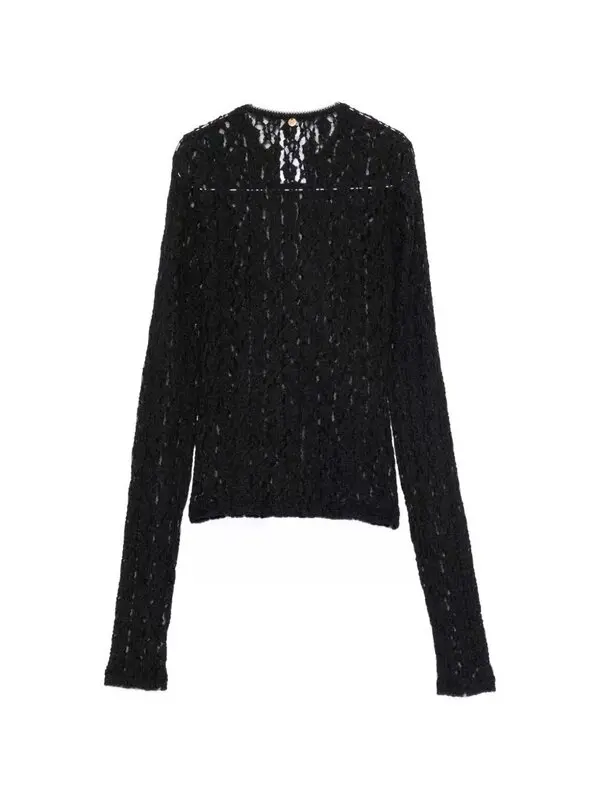 Liu Jo Lace Long-sleeve T-shirt - Black