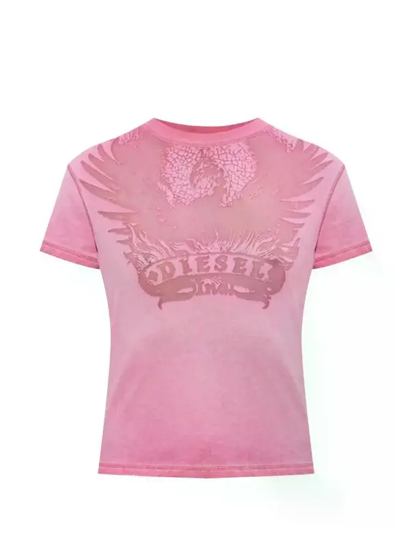 DIESEL® Graphic-print Distressed T-shirt