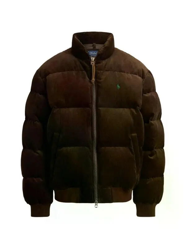 Polo Ralph Lauren Corduroy Padded Zip-up Jacket - Brown