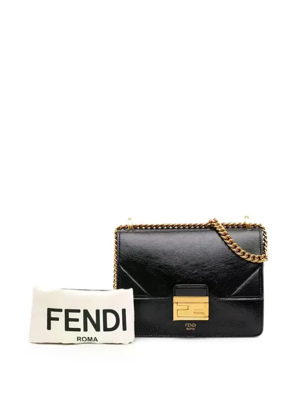 Fendi 2012-2026 Small Leather Kan U Crossbody Bag