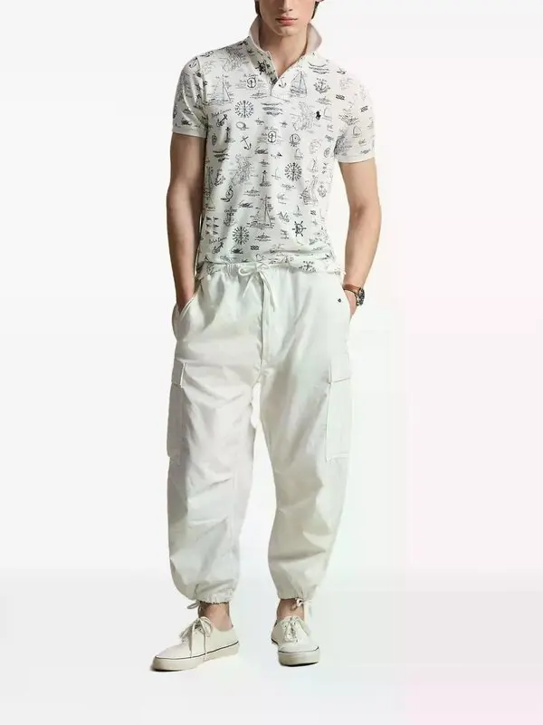 Polo Ralph Lauren Custom Slim Fit Nautical Mesh Polo Shirt
