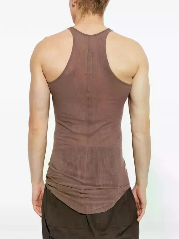 Rick Owens Ribbed-knit Racerback Tank Top