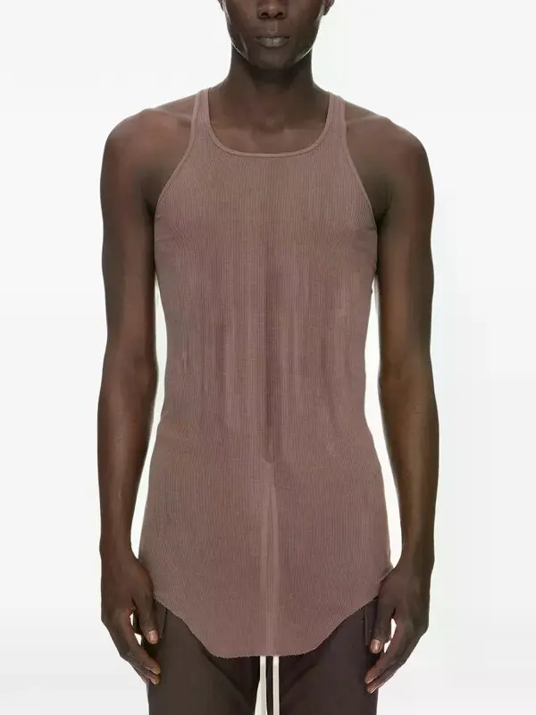 Rick Owens Ribbed-knit Racerback Tank Top
