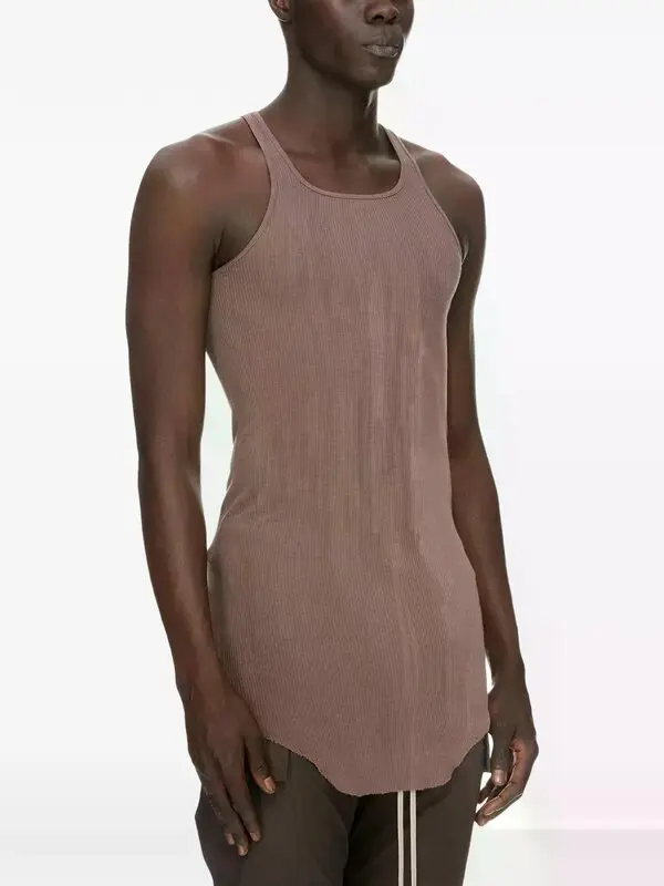 Rick Owens Ribbed-knit Racerback Tank Top