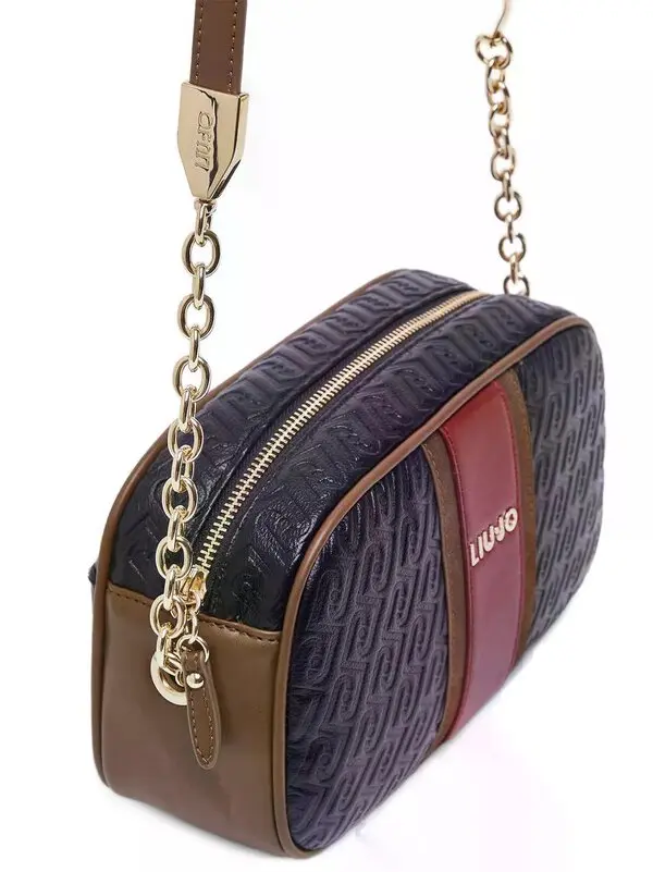 Liu Jo Monogram Embossed Cross Body Bag - Black