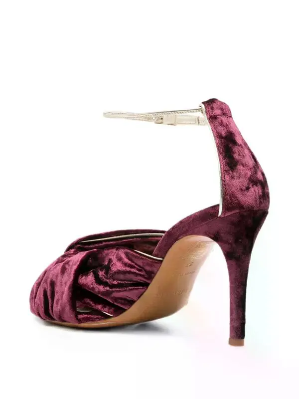 FORTE_FORTE Crossover Velvet Sandals