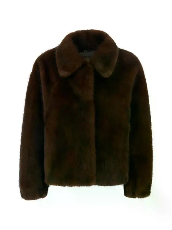 VALENTINI 1972 Faux-fur Wide Collar Jacket