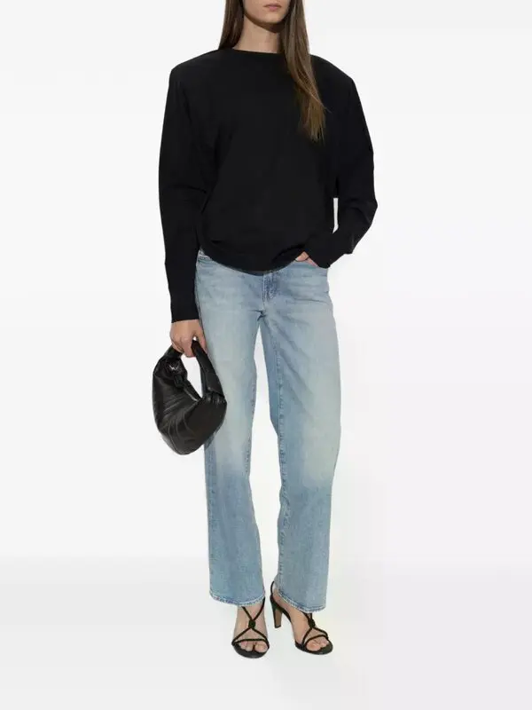 MOTHER Heart-patch Straight-leg Jeans