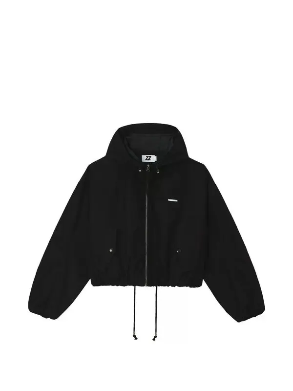 Izzue Hooded Logo-print Oversized Jacket