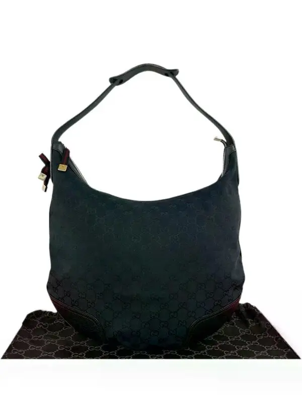 Gucci Large Gg Canvas Princy Hobo Bag - Blue