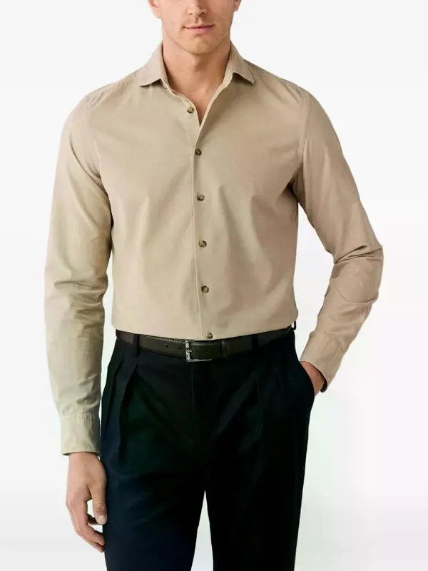 HACKETT LONDON Buttoned Shirt - Neutrals