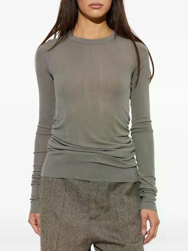 Rick Owens Ribbed-knit Long-sleeve T-shirt