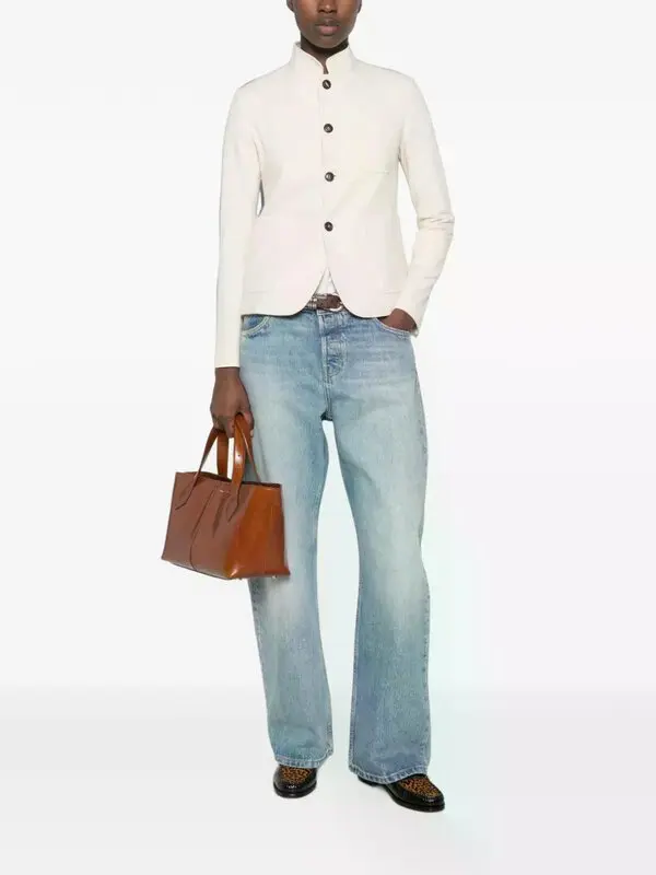 CIRCOLO 1901 Mandarin-collar Patch-pocket Jacket