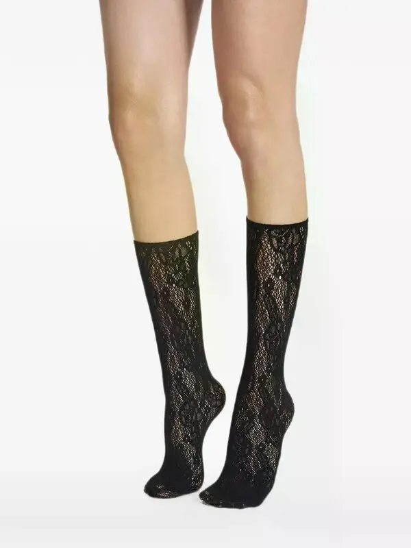 Wolford Infinite Rose Floral-pattern Socks