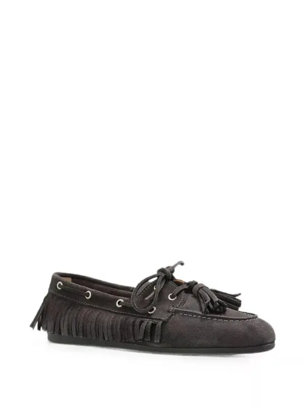 POSA Fringed Loafers With Tassel Detail