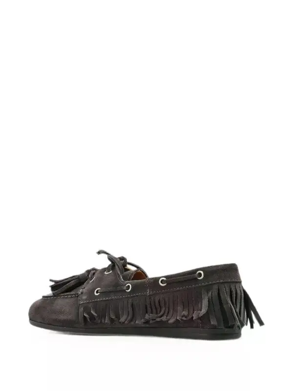 POSA Fringed Loafers With Tassel Detail