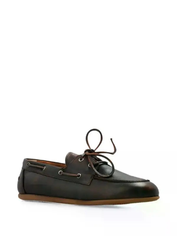 POSA Milano Leather Boat Shoes