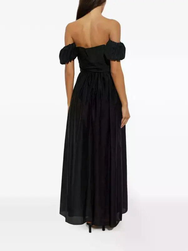 Matteau Off-shoulder Puffed-sleeve Maxi Dress