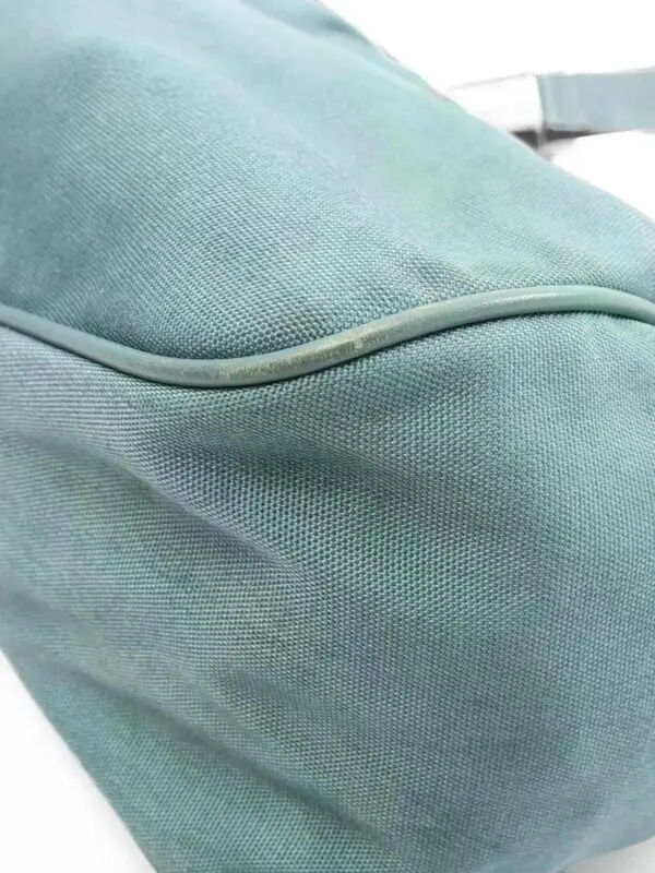 Gucci 2000s Canvas Leather Shoulder Bag