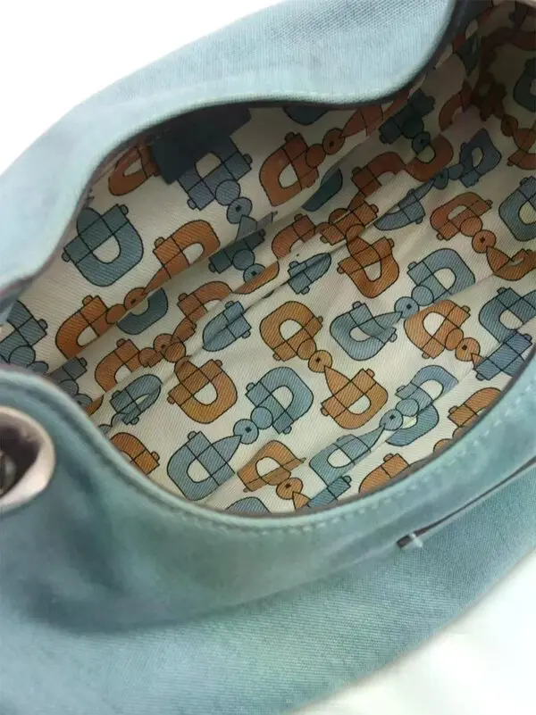 Gucci 2000s Canvas Leather Shoulder Bag