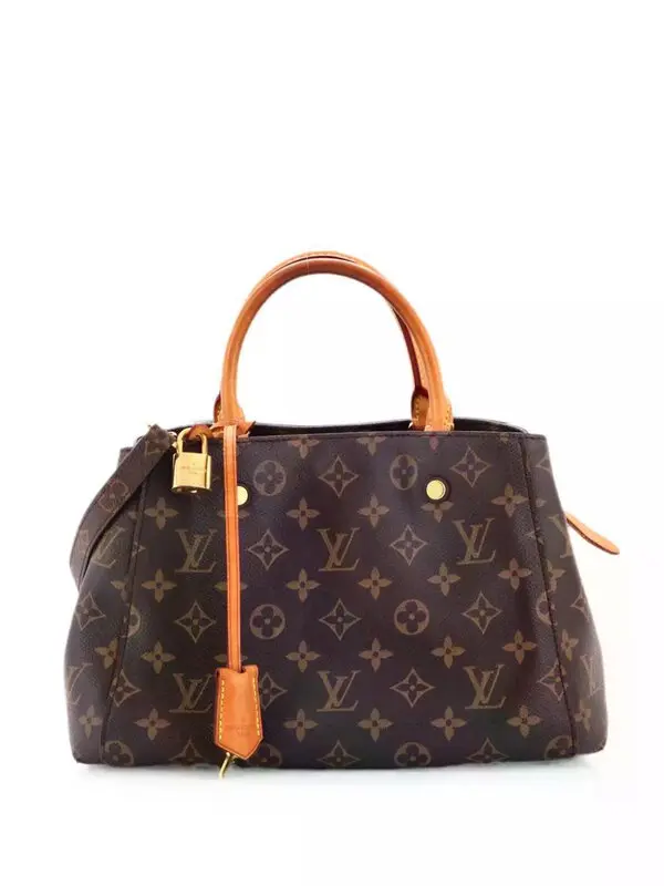 LOUIS VUITTON Montaigne Handbag Monogram Canvas Bb Satchel
