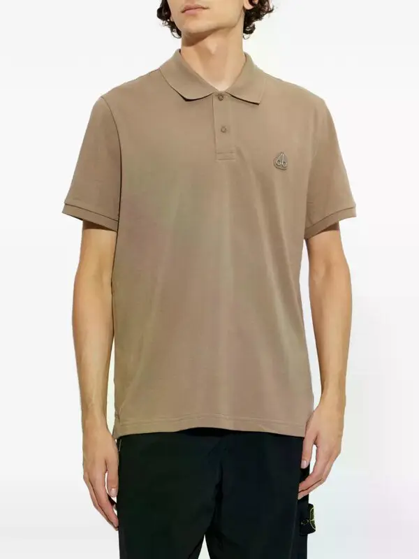 Moose Knuckles Logo-plaque Piqué Polo Shirt