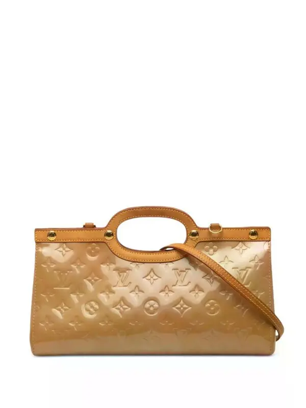 LOUIS VUITTON Monogram Vernis Roxbury Drive Satchel - Brown