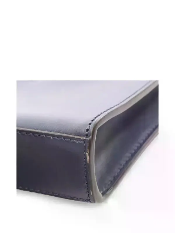 Fendi 2010s Cut-out Handle Leather Tote Bag