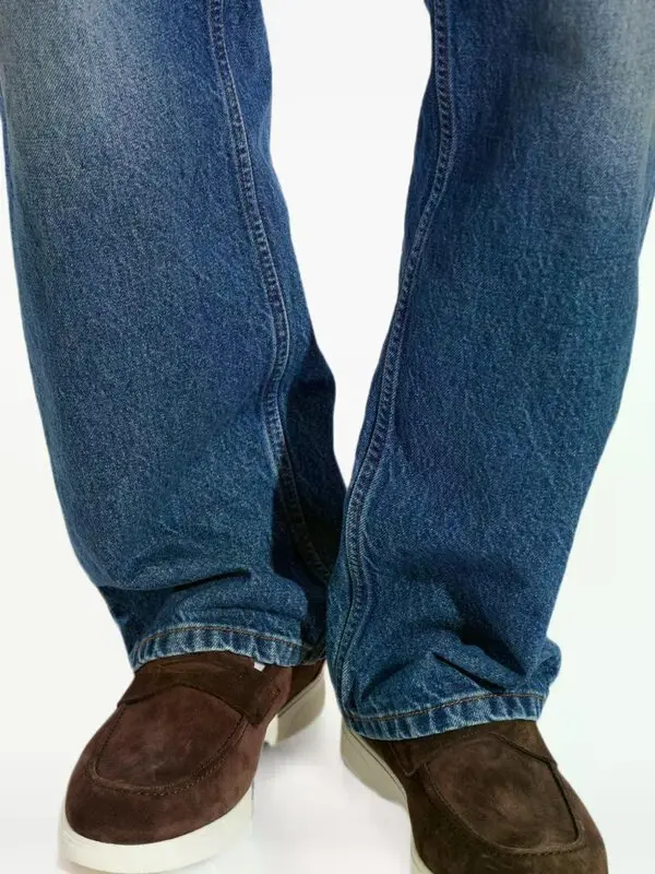 Kiton Suede Penny Slot Loafers