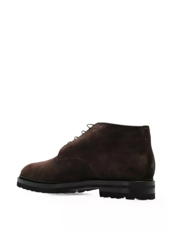 Kiton Lace-up Suede Boots