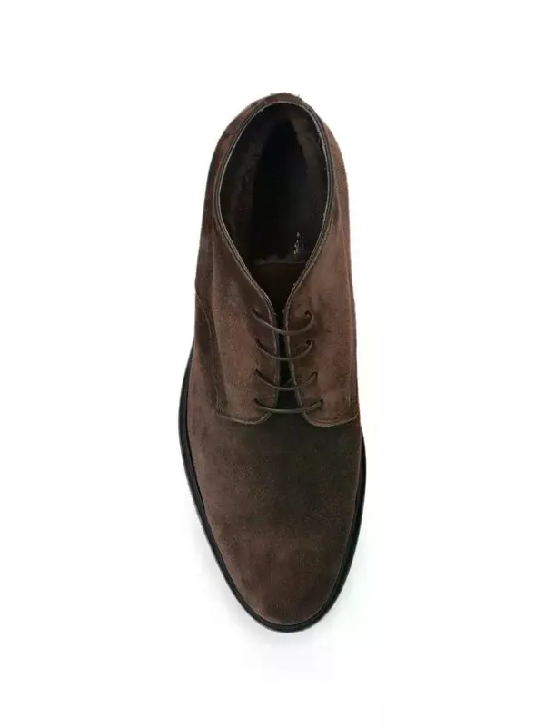 Kiton Lace-up Suede Boots